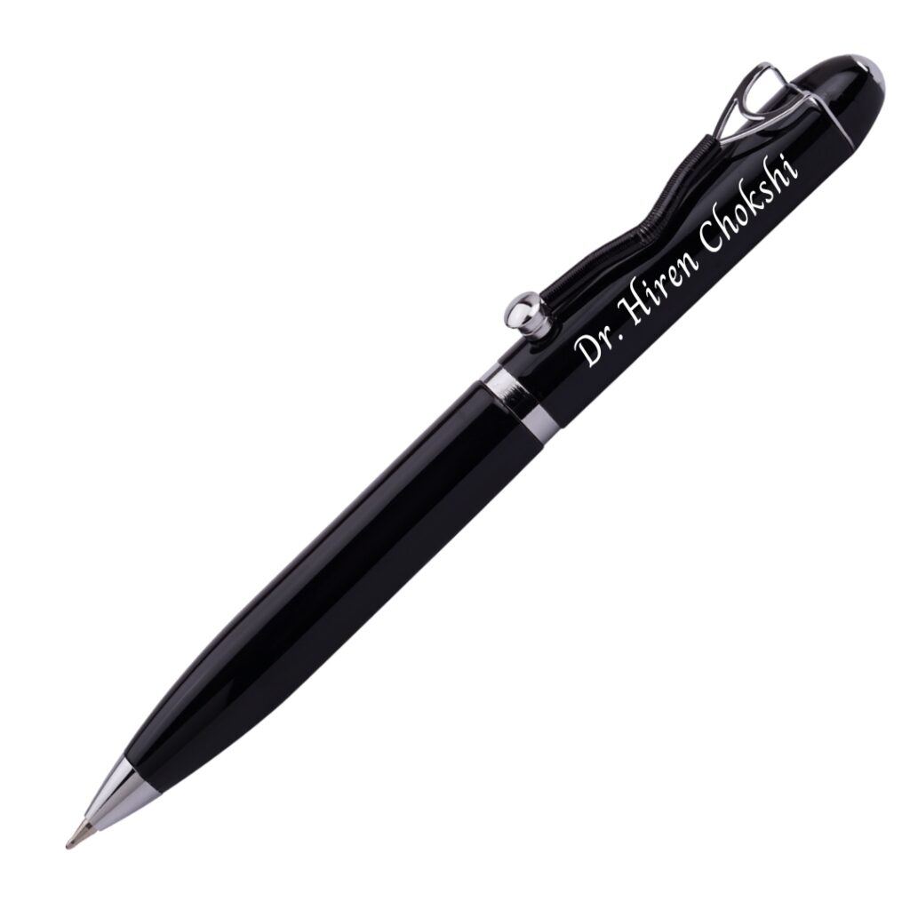 Doctor Premium Black Pen With Name Engraving ( Pack Of 3 )